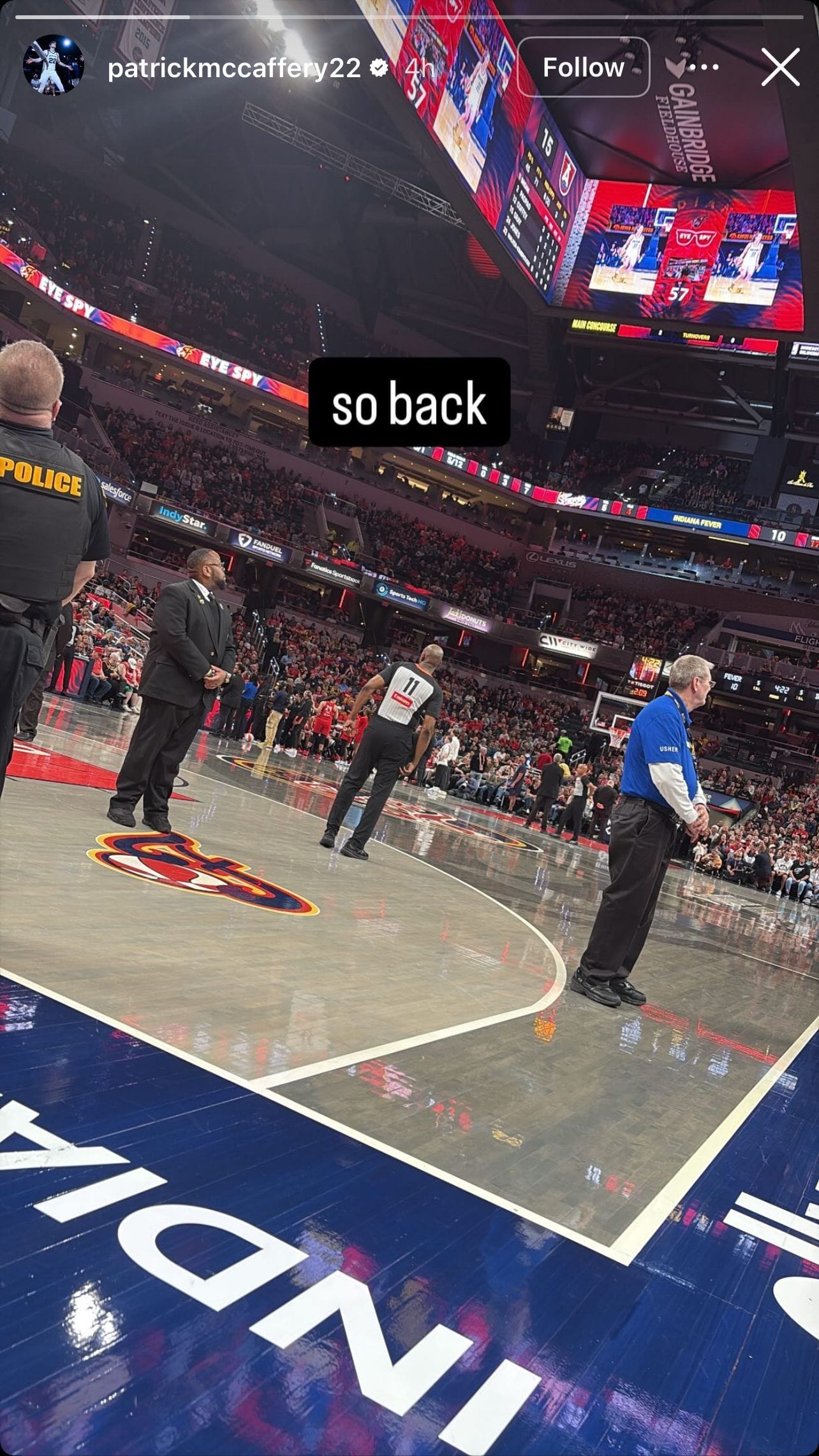 Butler's Patrick McCaffery posts 2-word reaction sitting courtside for ...