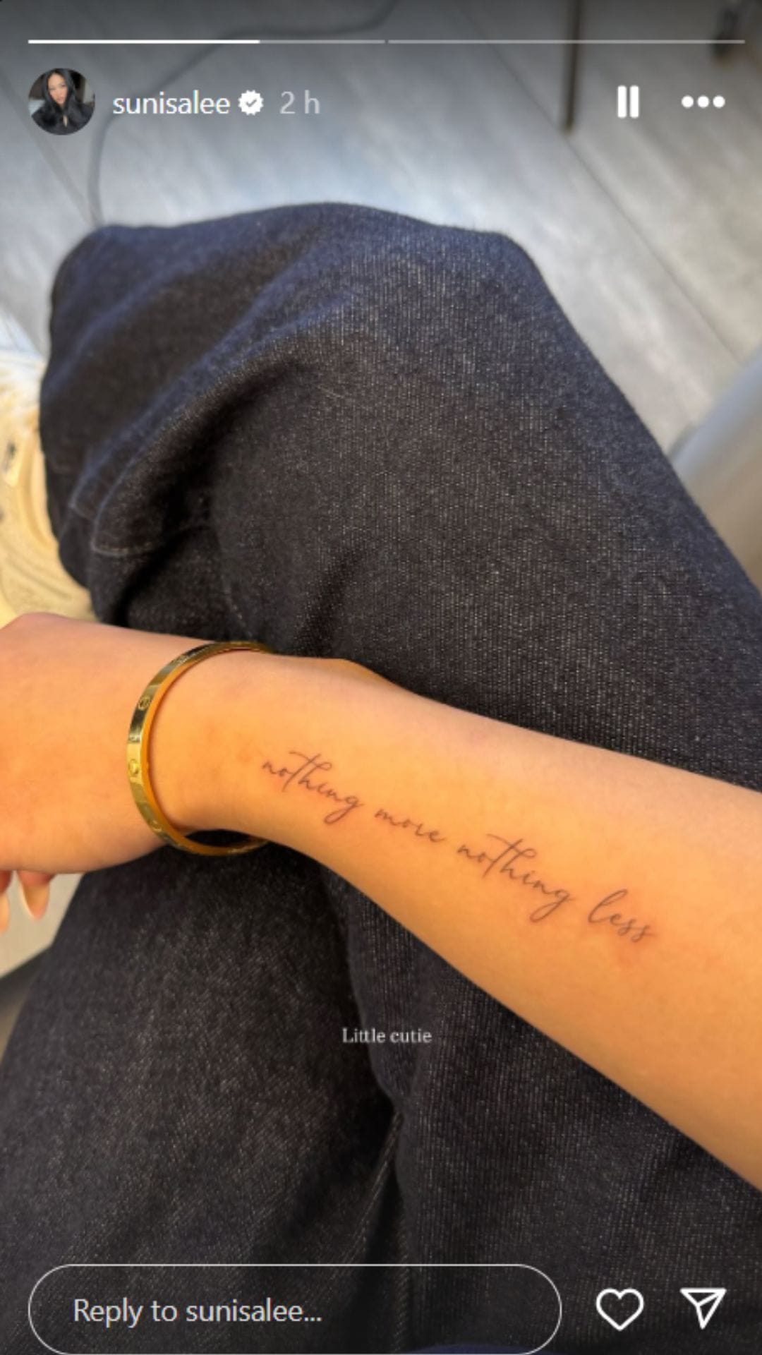 Suni Lee shows off new tattoo following major magazine cover appearance