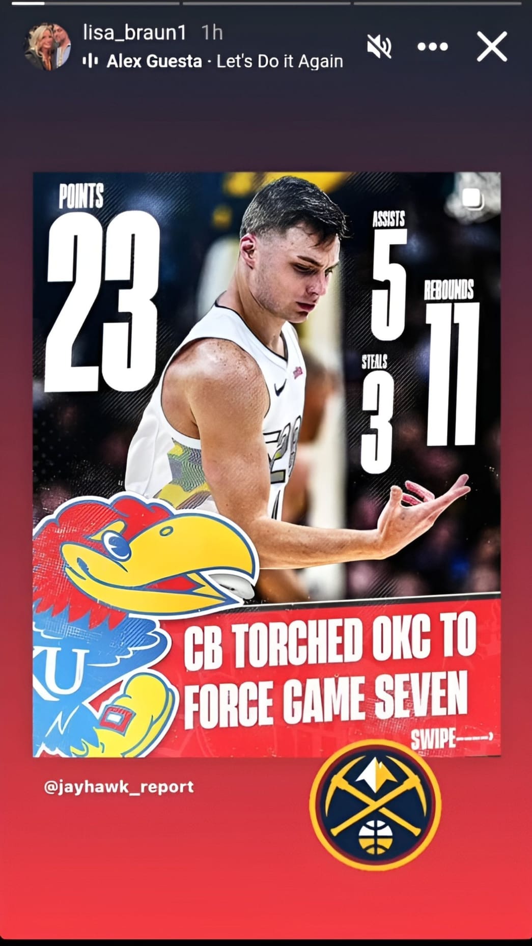 Christian Braun’s mom can’t hide her feelings ahead of Nuggets’ do-or ...