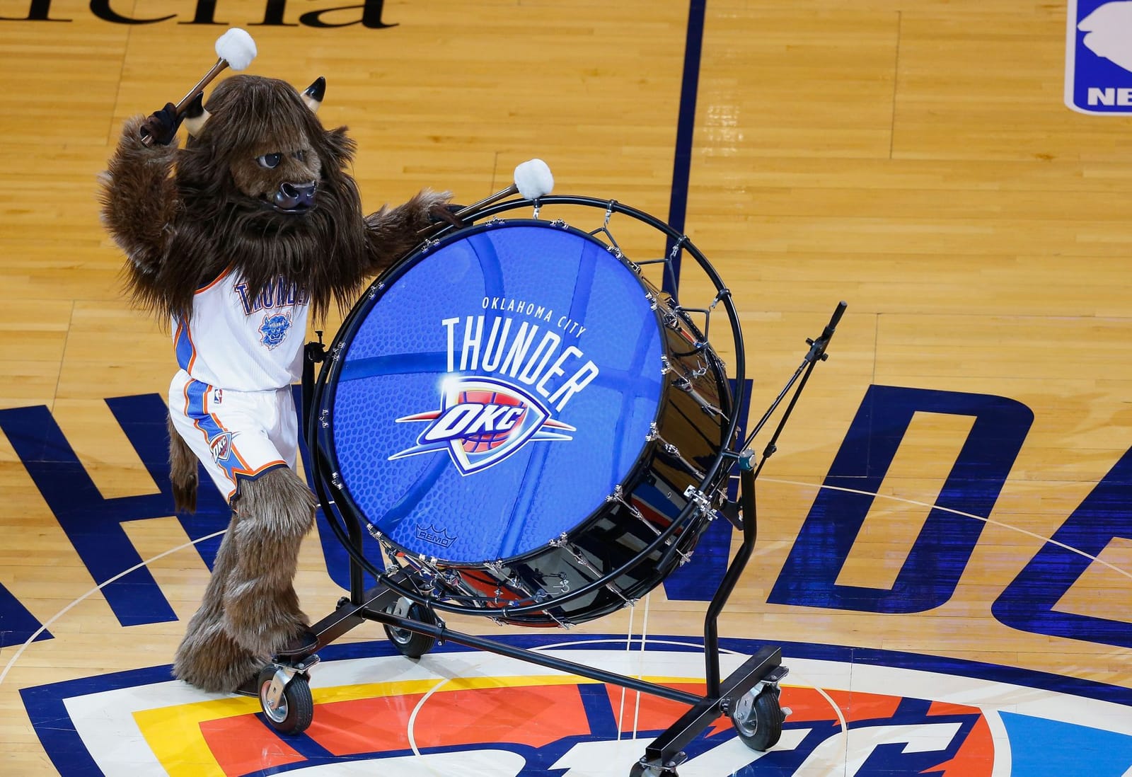 Who is the Oklahoma City Thunder's mascot, Rumble The Bison?
