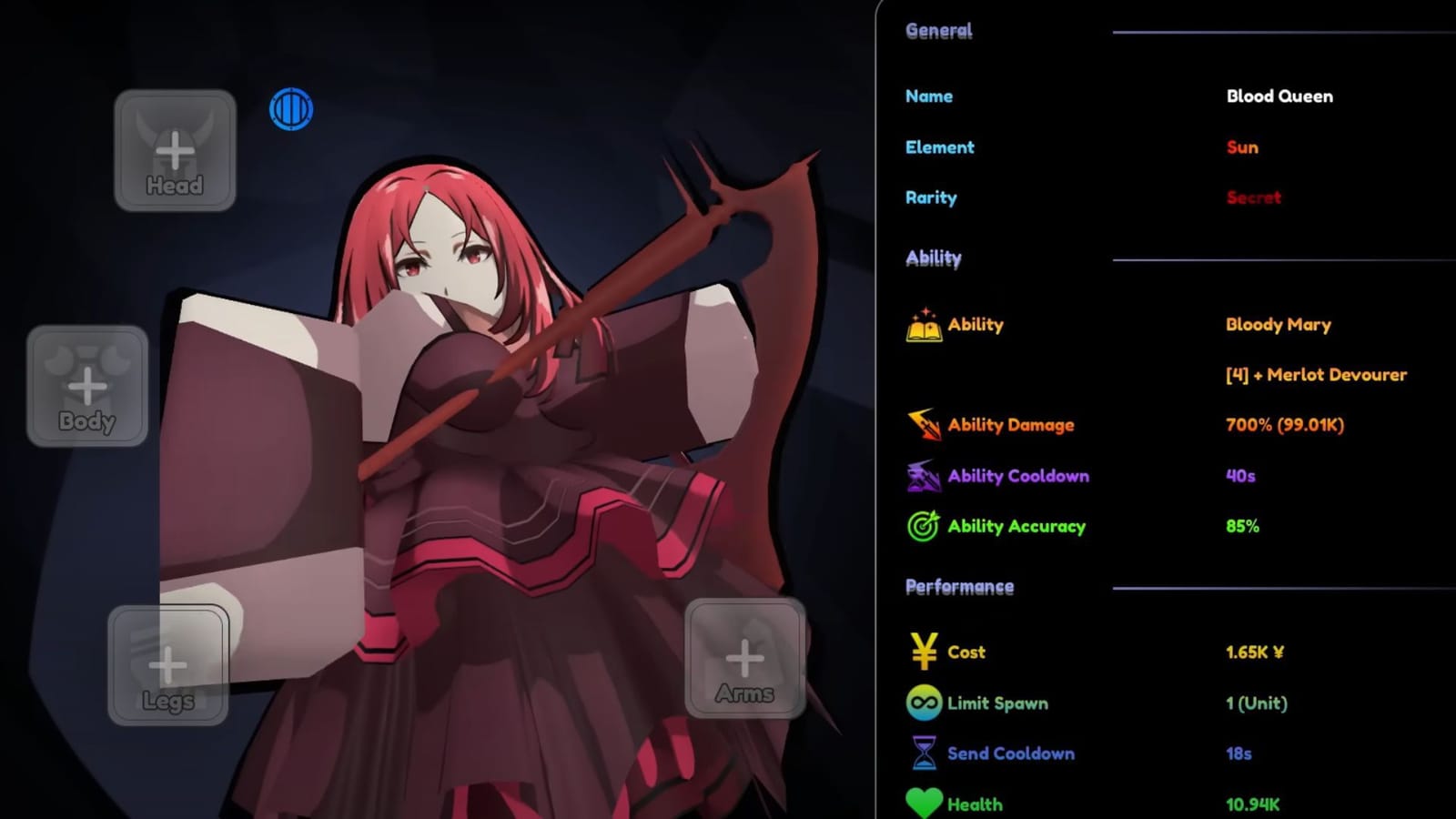 How to get Blood Queen in Anime Rangers X
