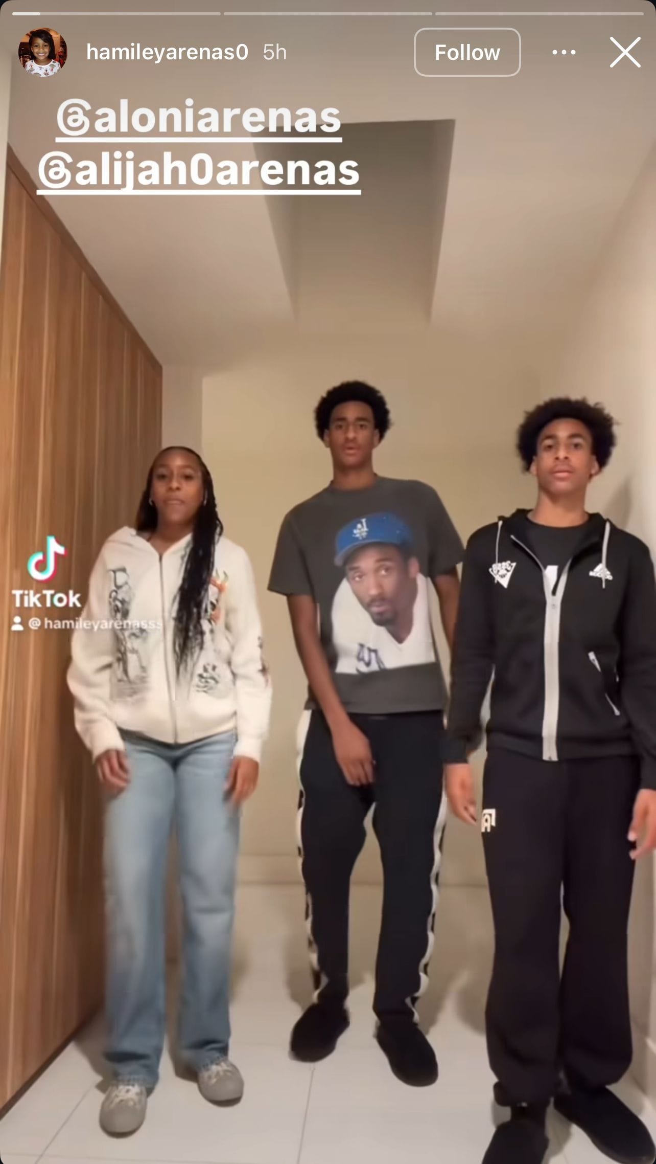 Gilbert Arenas’ son Alijah Arenas reps Kobe Bryant on his t-shirt in ...