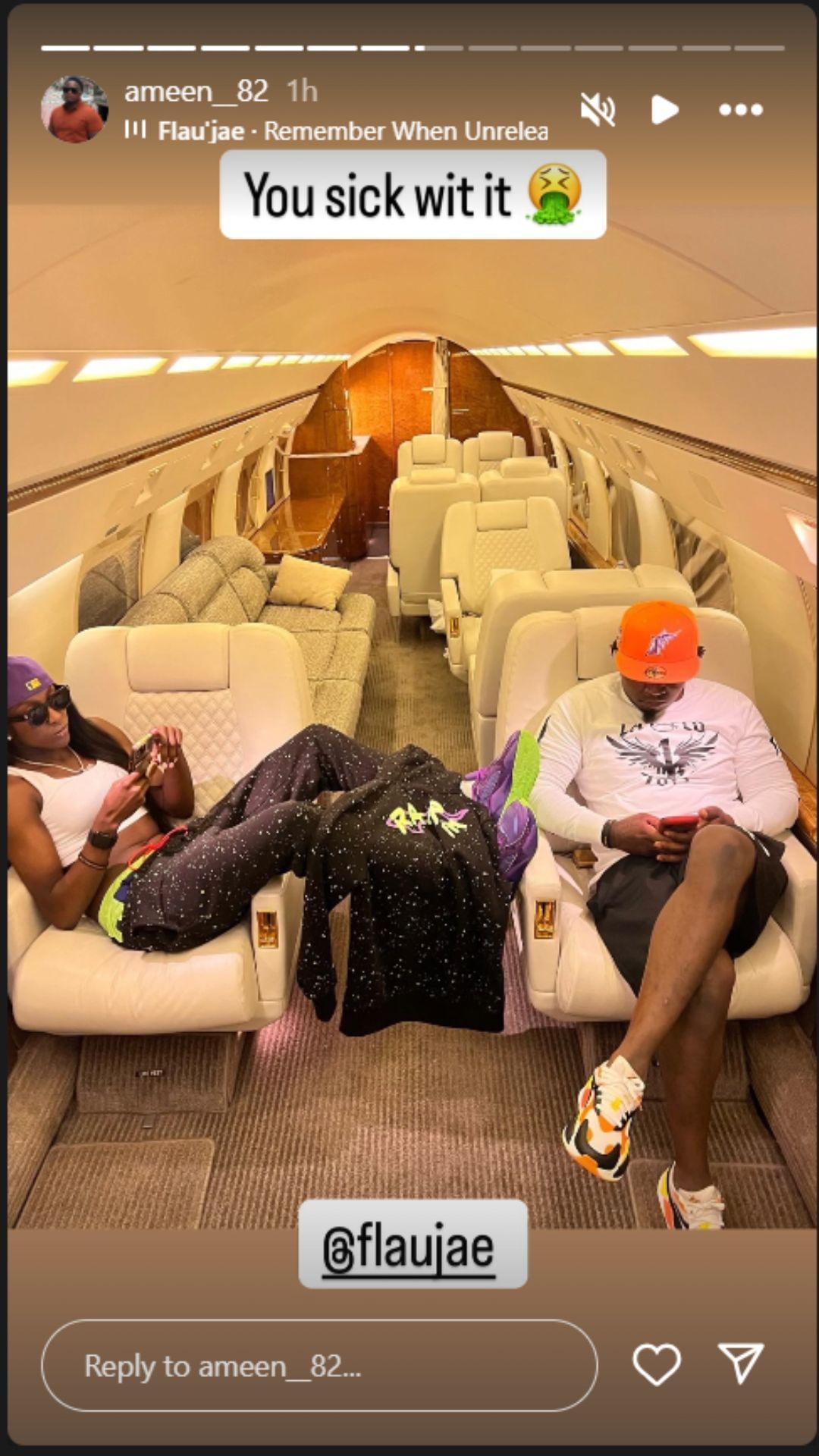 Flau’jae Johnson’s stepdad Ameen Brooks drops 4-word reaction to cold picture with LSU star in a ...