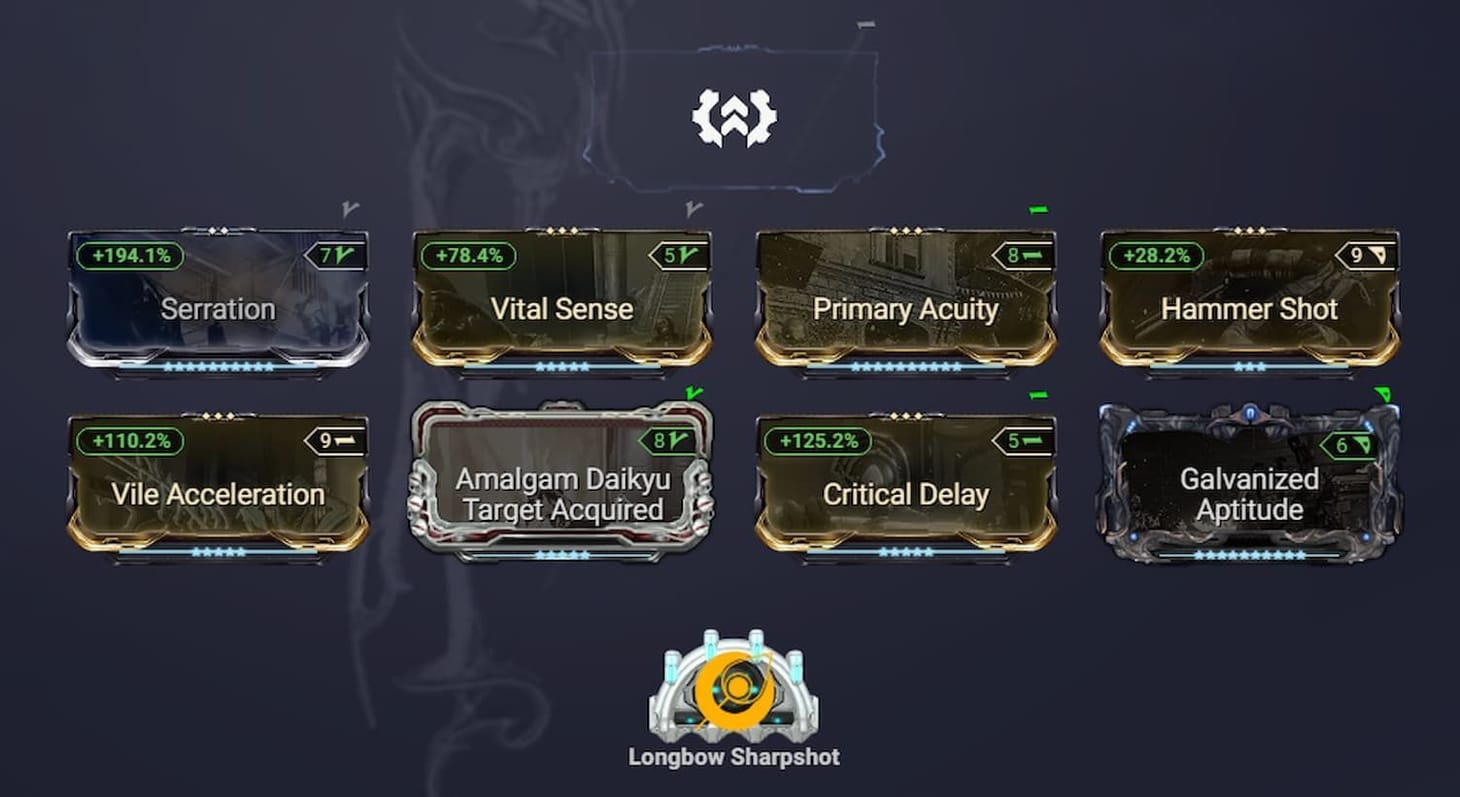 Warframe Daikyu Prime build guide