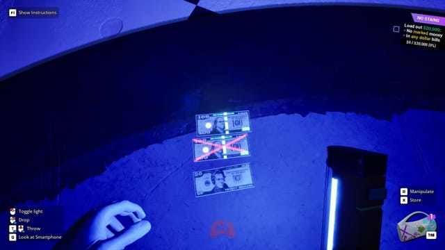 How to recognize marked bills in Cash Cleaner Simulator