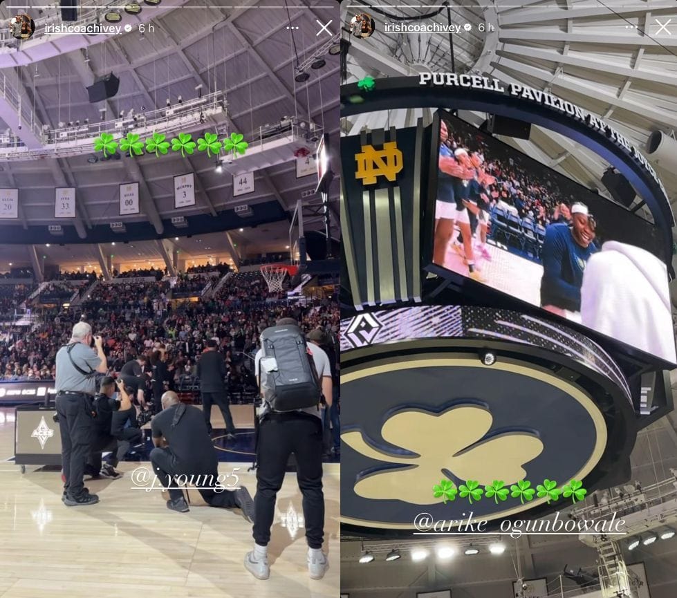 notre dame: HC Niele Ivey hypes up ex-Notre Dame stars Arike Ogunbowale ...