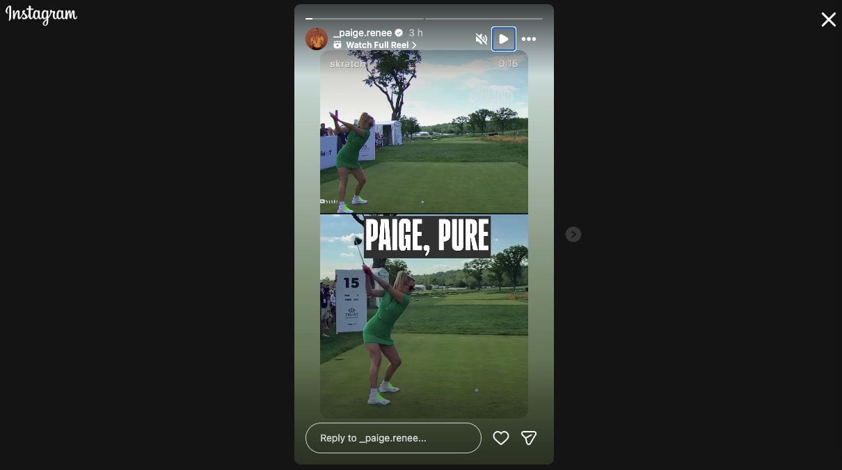 Paige Spiranac dons stylish green outfit in a close finish at the PGA ...