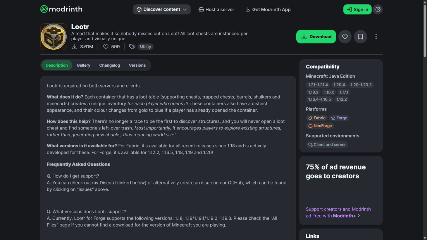 Minecraft Lootr mod: Features and how to download