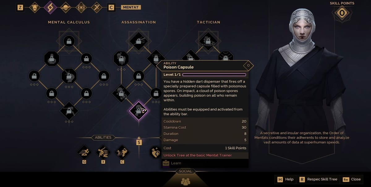 Dune Awakening Mentat class guide: Skills and playstyle explained