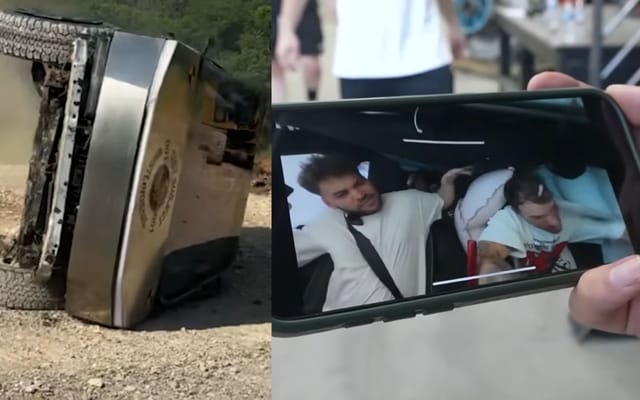 Adin Ross and WhistlinDiesel crash live on stream after Tesla ...