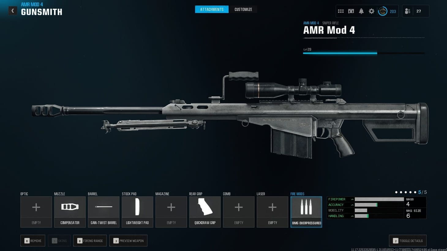 Buffed AMR Mod 4 is the new meta Sniper Rifle in Warzone Season 4