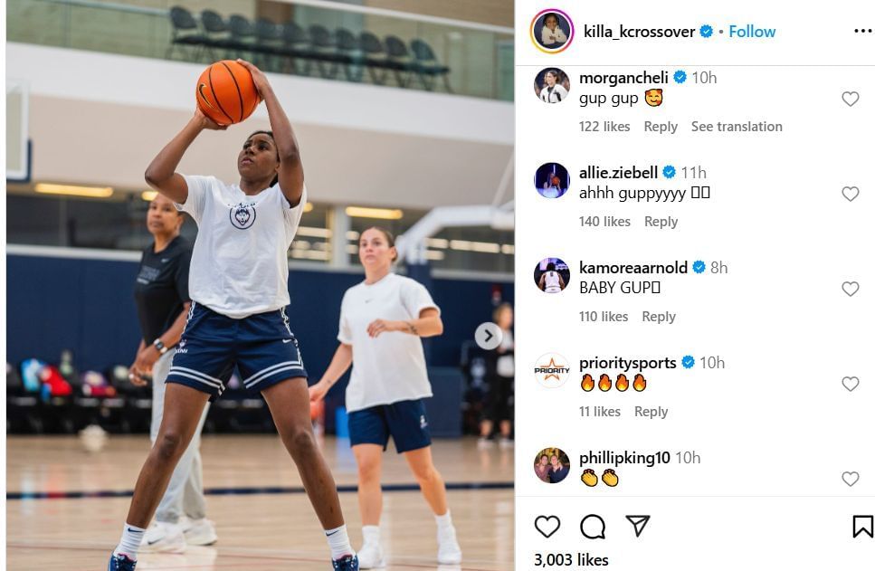 KK Arnold, Morgan Cheli, Isuneh Brady and others react to UConn ...