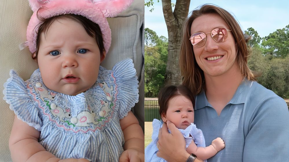 Trevor Lawrence's 5-month-old daughter Shae looks spitting image of ...