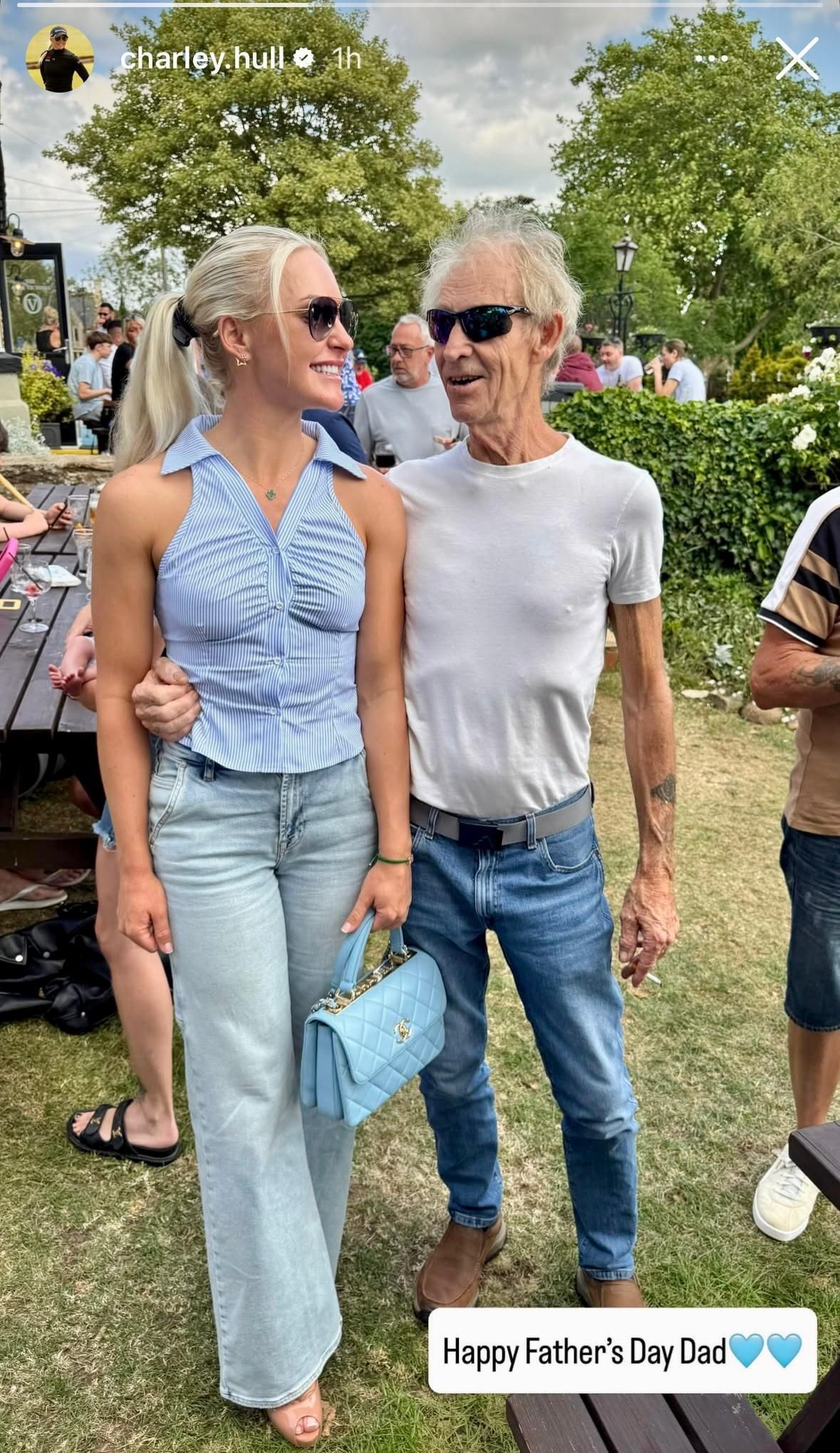 Hull: Charley Hull rocks a blue sleeveless top as she sends a special ...