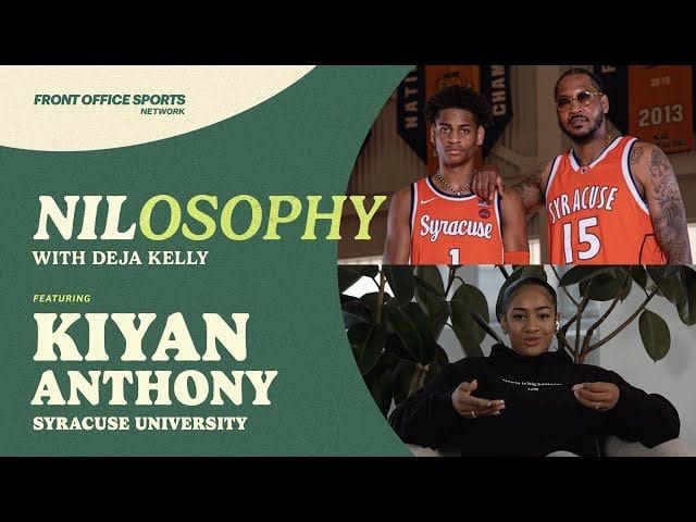 "He took a shower at halftime": Syracuse's Kiyan Anthony recalls dad Carmelo Anthony's "behind ...