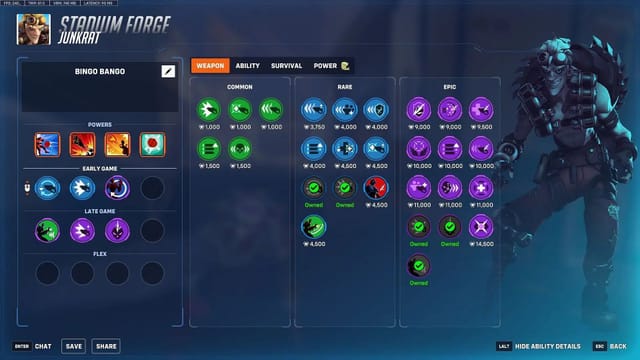 Overwatch 2 Stadium: Best Junkrat build