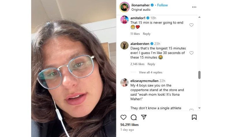 Ilona Maher’s DWTS partner Alan Bersten reacts as Olympian gracefully ...