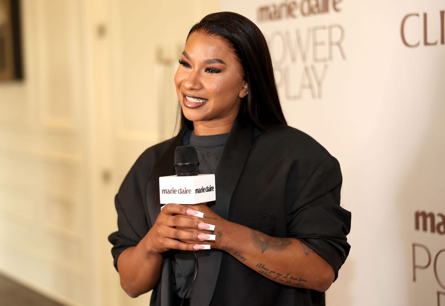 Jordan Chiles shows off customised 'all black' Nike outfit after ...