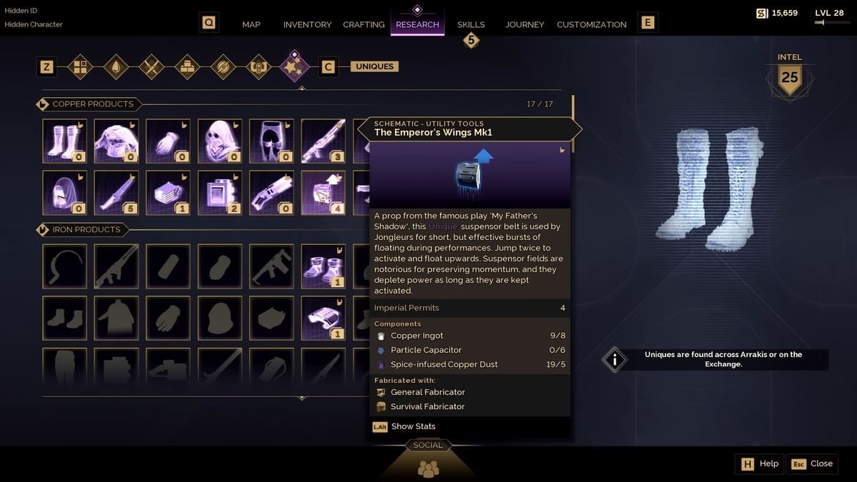 Dune Awakening: Best Unique Schematics to get early (Hagga Basin South)