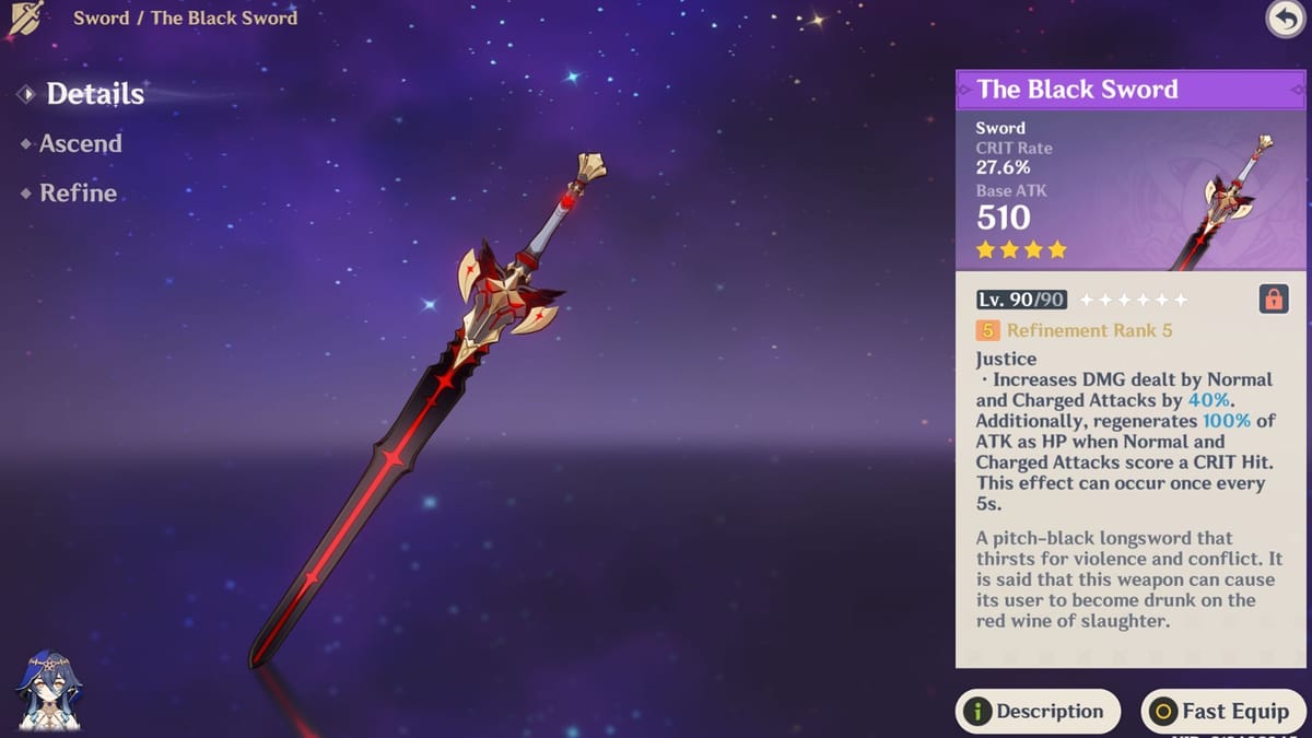 Best weapons for Skirk in Genshin Impact