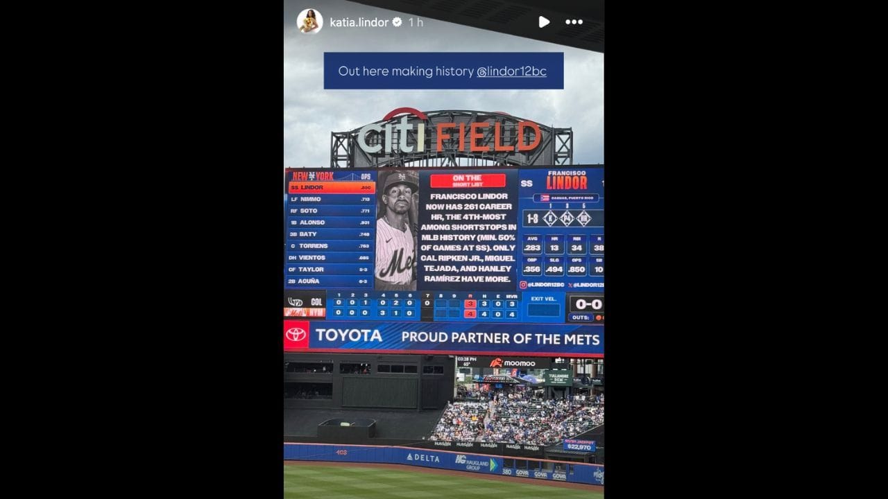 Francisco Lindor’s wife Katia shares candid moment as Mets superstar ...