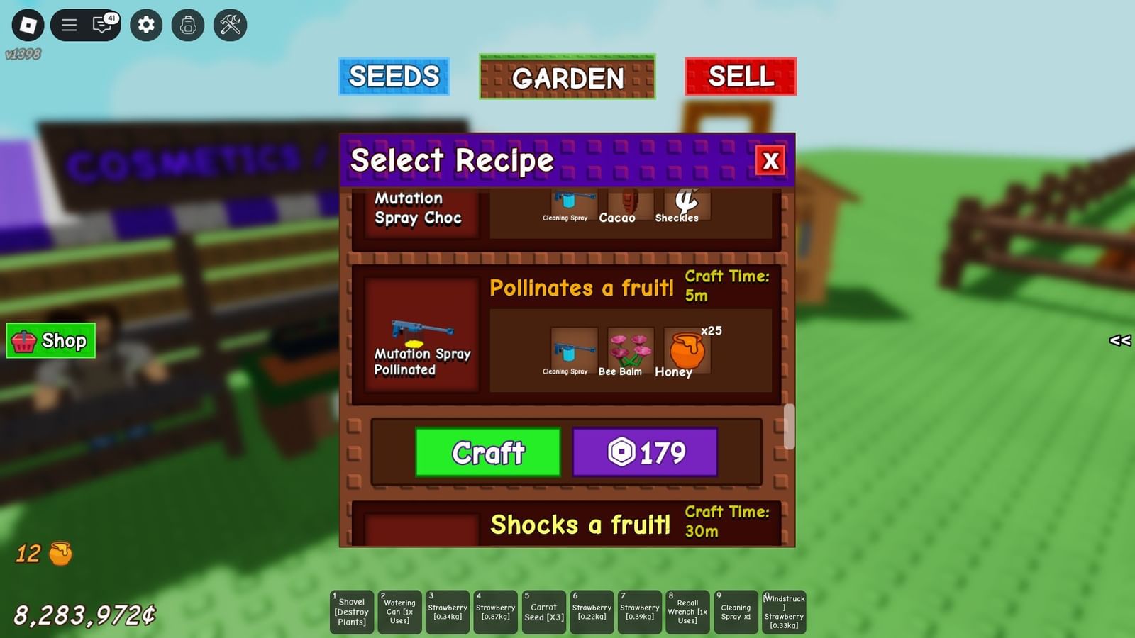 How to get Pollinated Fruits in Grow a Garden