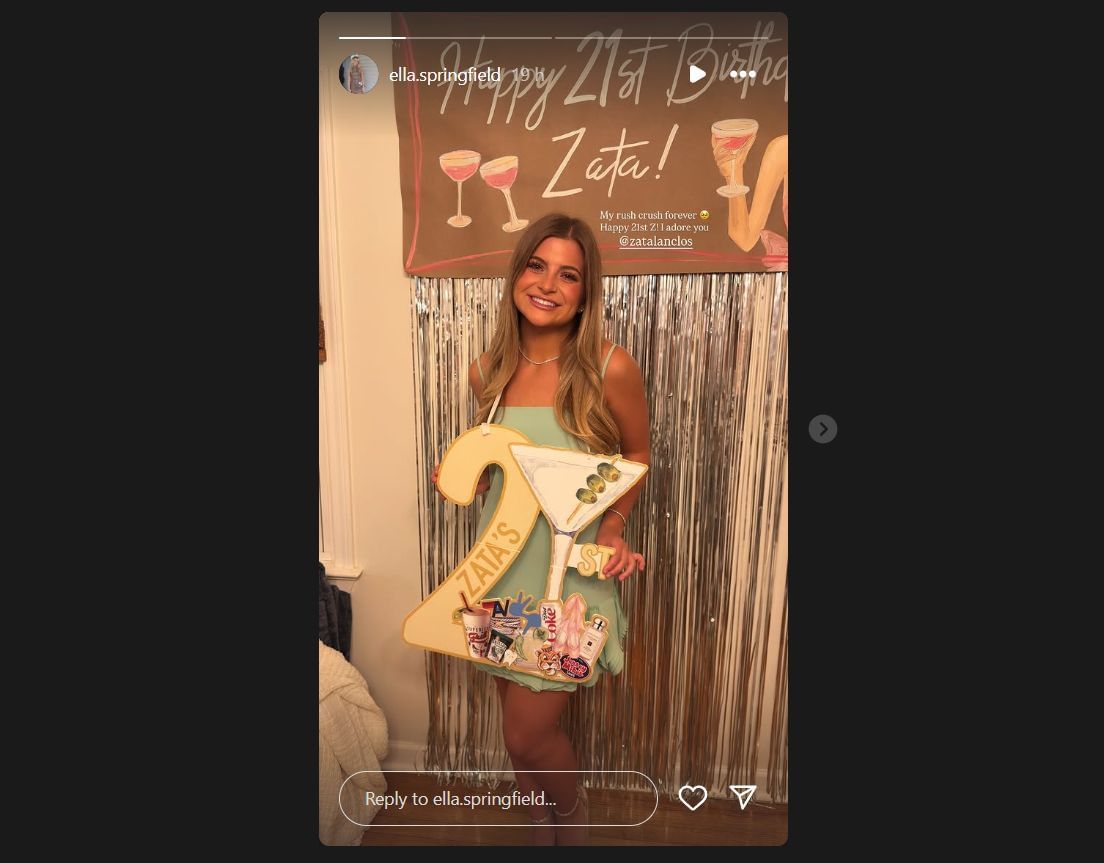 Garrett Nussmeier's GF Ella Springfield pens adorable birthday note for ...