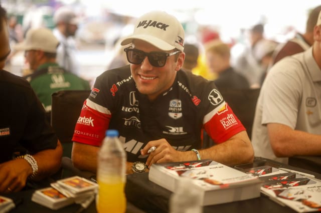 Devlin DeFrancesco describes hilarious collision with IndyCar cameraman ...