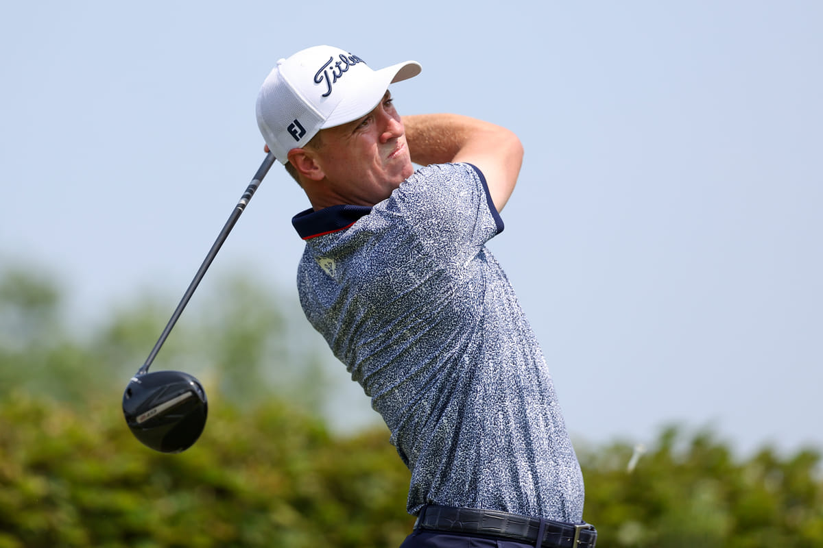 Watch: Justin Thomas struggles at Oakmont as he makes a double bogey on ...