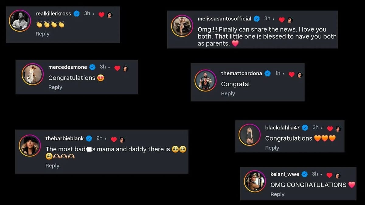 Karrion Kross, Mercedes Moné, and others react as wife of 54-year-old ...