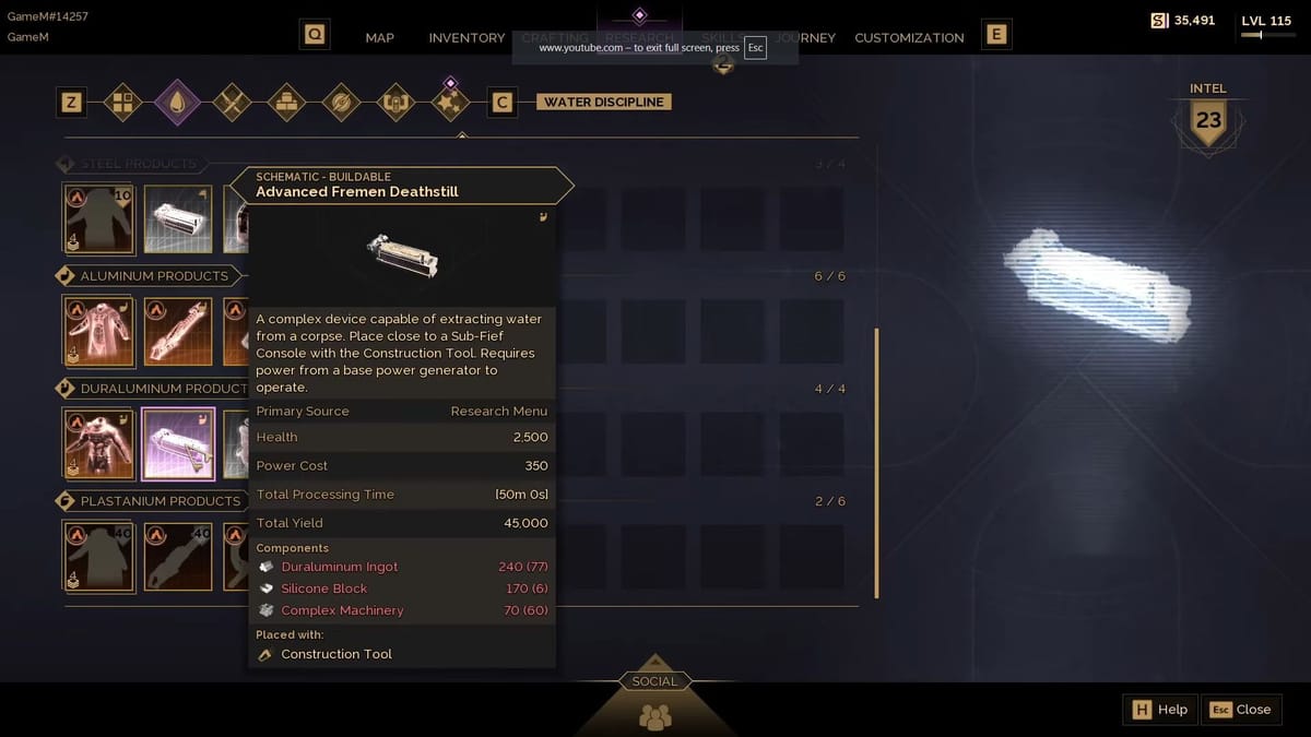 Dune Awakening: How to get and use Fremen Deathstill