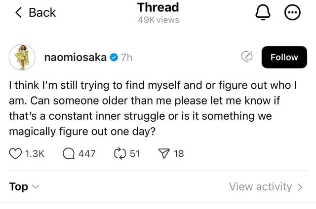 Naomi Osaka shares emotional message about 'constant inner struggle ...