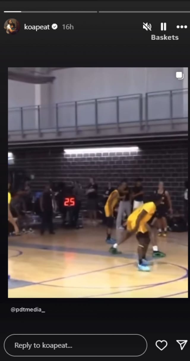 Bryce James' future Arizona teammate Koa Peat shares 1-word reaction as ...