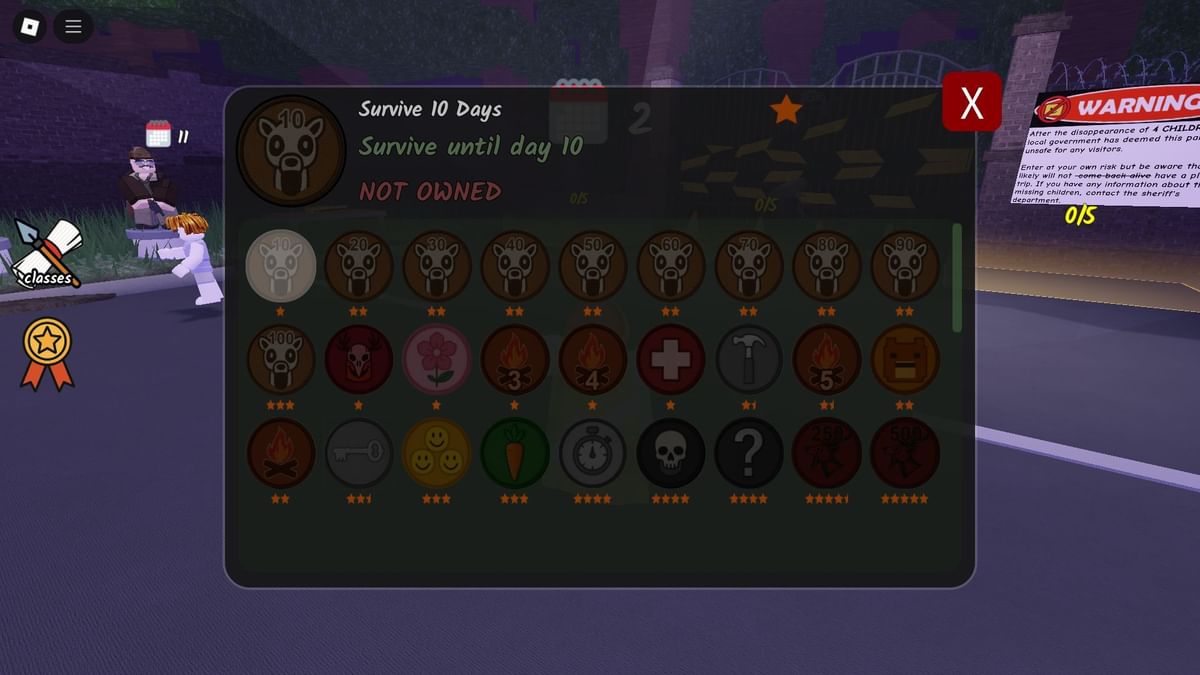 99 Nights in the Forest Badges guide