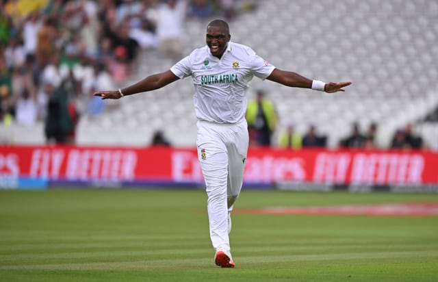 Lungi Ngidi traps first innings hero Beau Webster lbw for single-digit ...