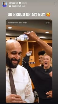 Fever coach Austin Kelly’s wife proudly reacts as Caitlin Clark & Co ...