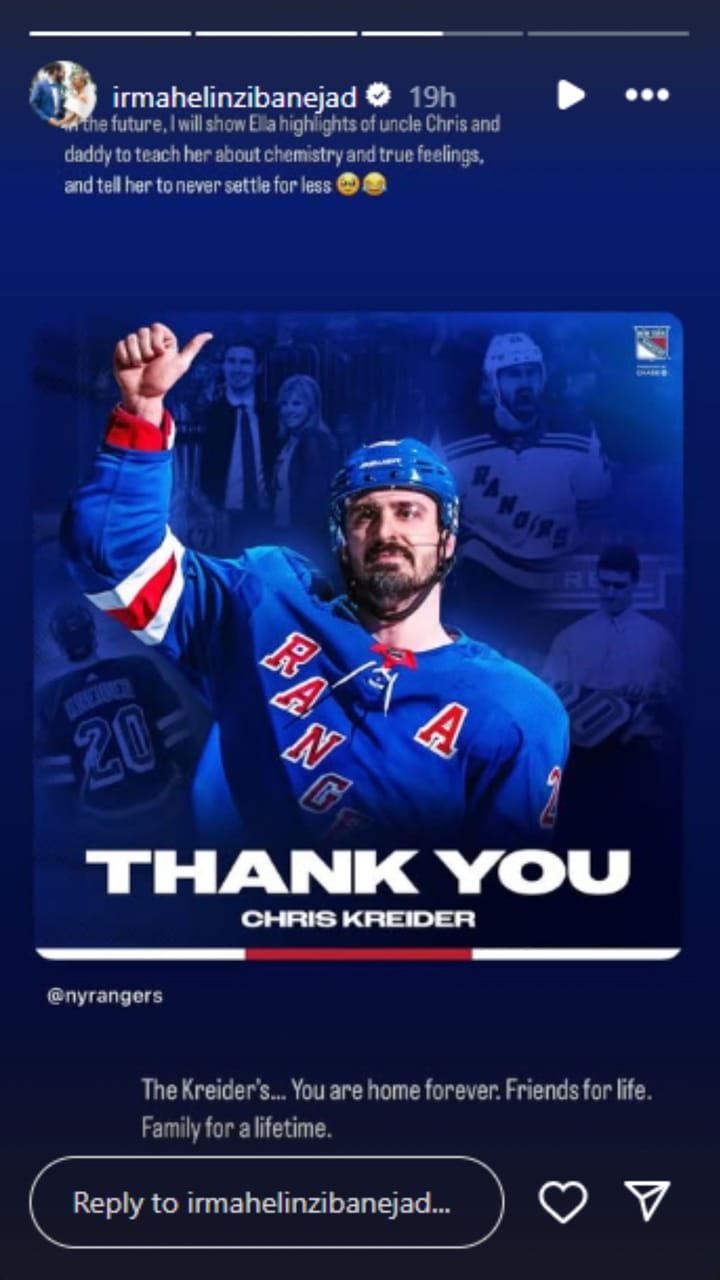 "You are home forever": Mika Zibanejad's wife Irma pens emotional ...