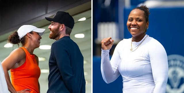 WATCH: Taylor Townsend warmly embraces Madison Keys, greets her husband ...