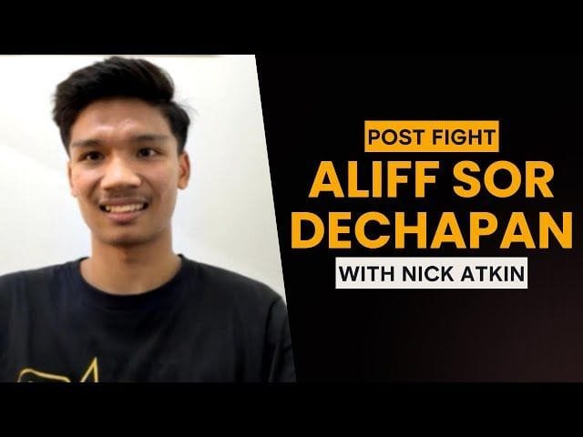 ONE Championship: “He still has a lot of room to grow” - Aliff shares ...