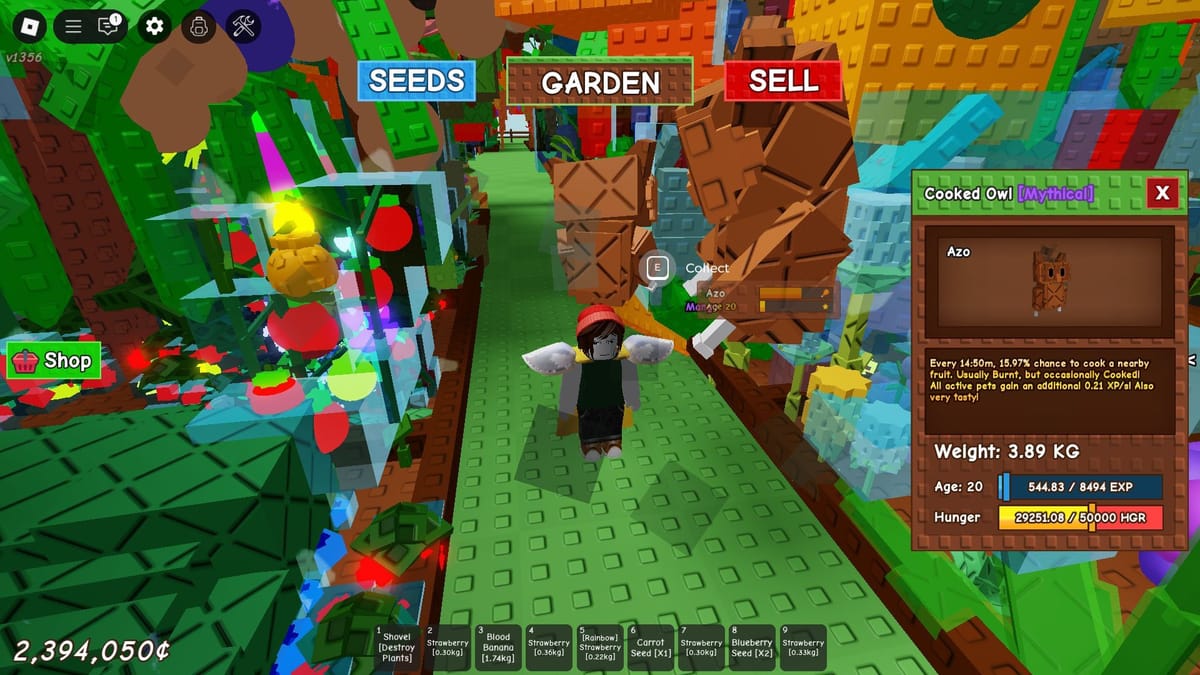 Can Cooked Owl be obtained in Grow a Garden?