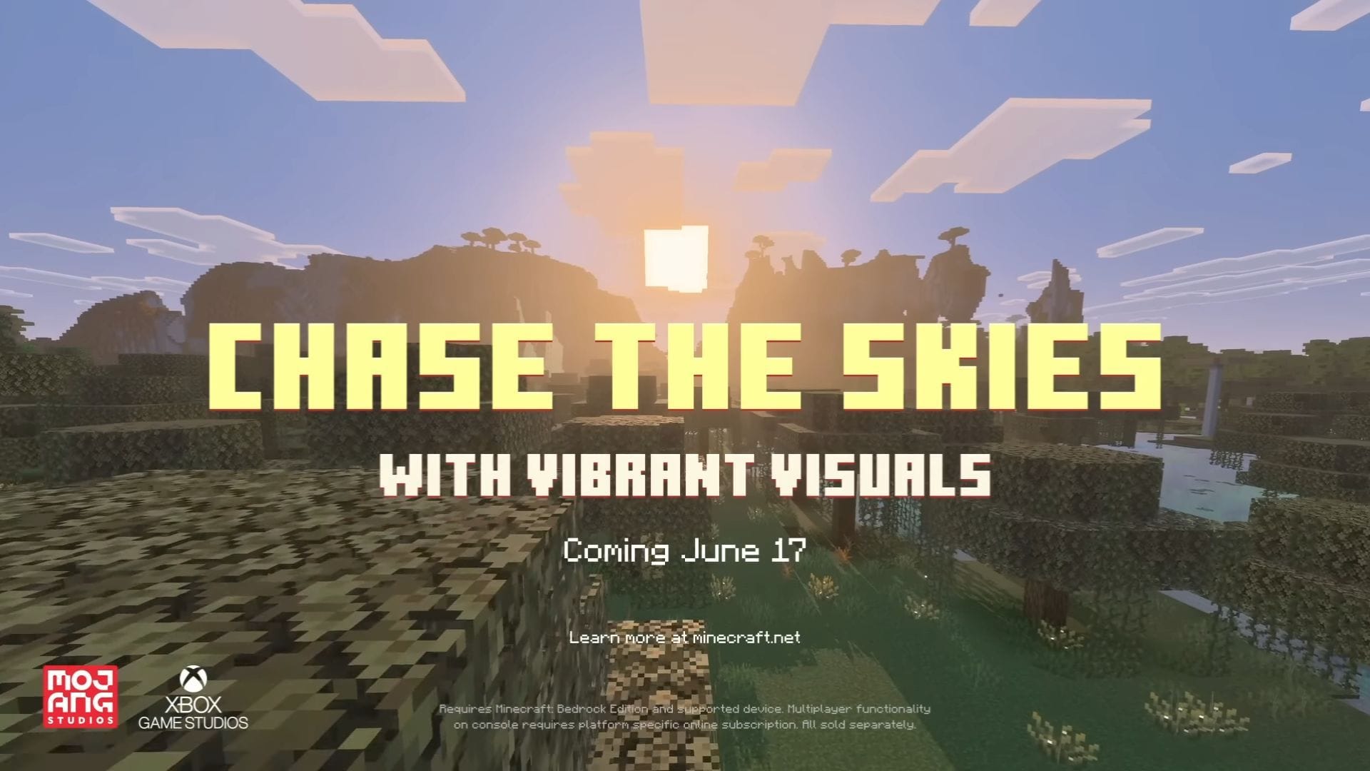 Here's when you can play the Minecraft Chase the Skies update ...