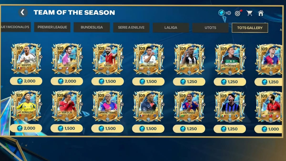 EA FC Mobile UTOTS 25 Shards exchanges: All players and their required ...