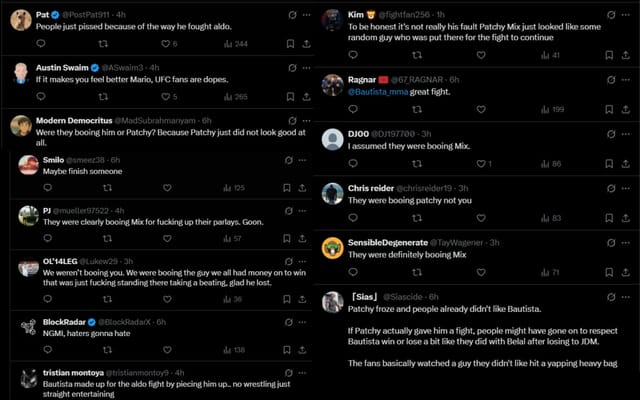 Mario Bautista gets 100% real about seemingly getting booed by UFC 316 ...