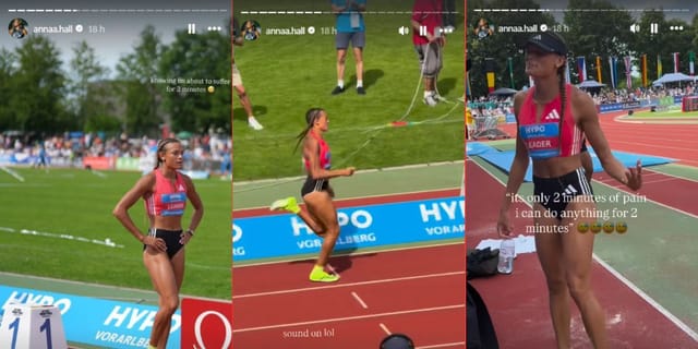 Anna Hall's boyfriend Darius Slayton drops 1-word reaction on Olympian ...