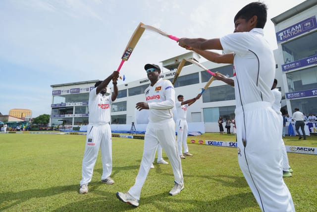 Angelo Mathews gets emotional guard of honor for his final Test in SL ...