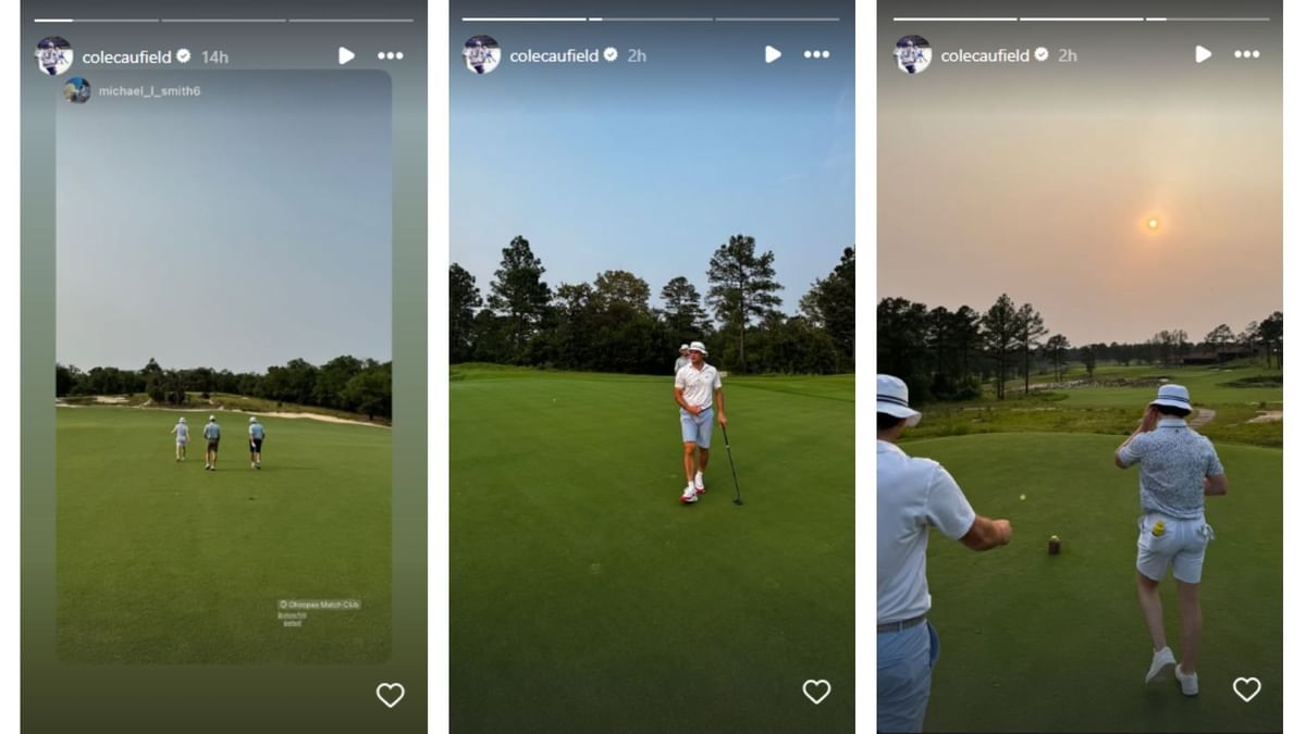 In Photos: Cole Caufield links up with Chris Wideman and Michael Smith ...