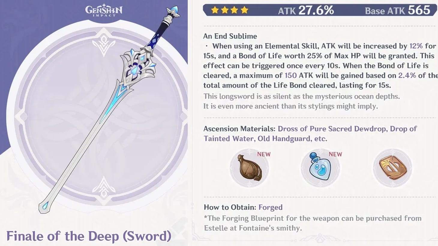 Best weapons for Skirk in Genshin Impact