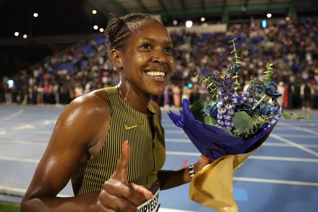 Faith Kipyegon misses sub-4 but makes history with fastest mile ever ...