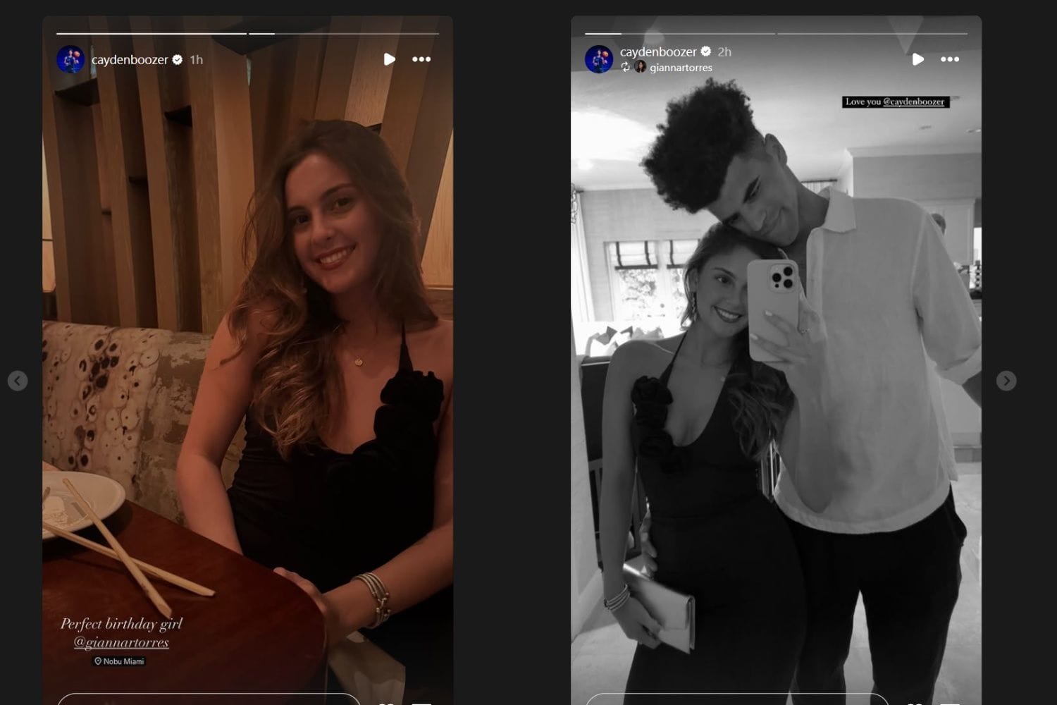 Duke commit Cayden Boozer shares 3-word message celebrating GF Gianna Torres' birthday