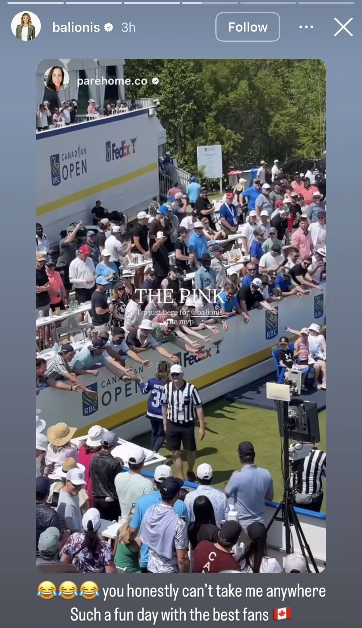 Amanda Balionis soaks in the fan love at RBC Canadian Open in NHL team ...
